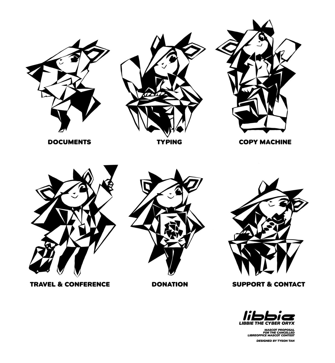 Libbie the Cyber Oryx – Tyson Tan