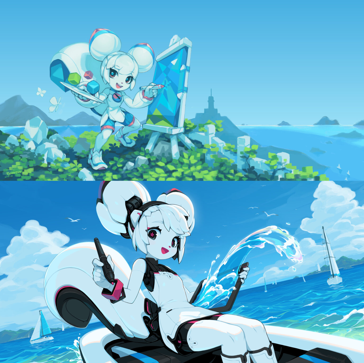 Kiki Paints Over the Waves – Tyson Tan